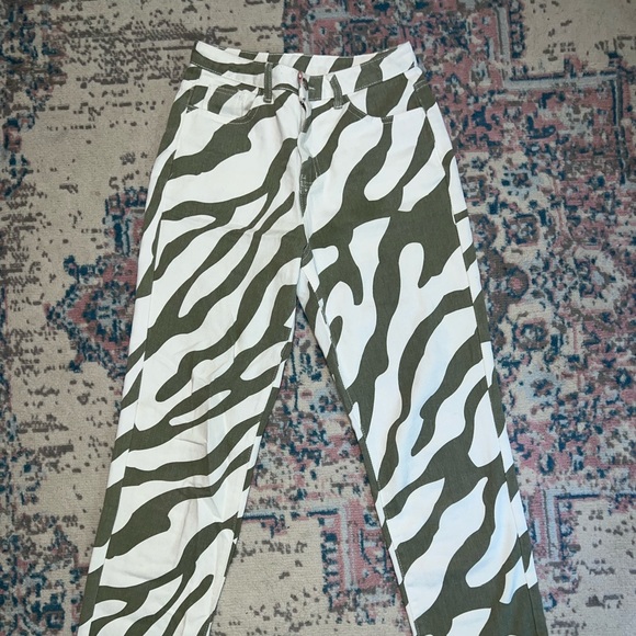 Jeans | Y2k Zebra Print Jeans S | Poshmark
